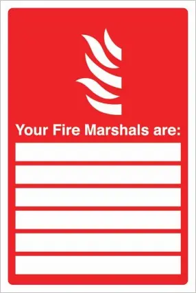 Your Fire Marshals are | SafetySigns.mu